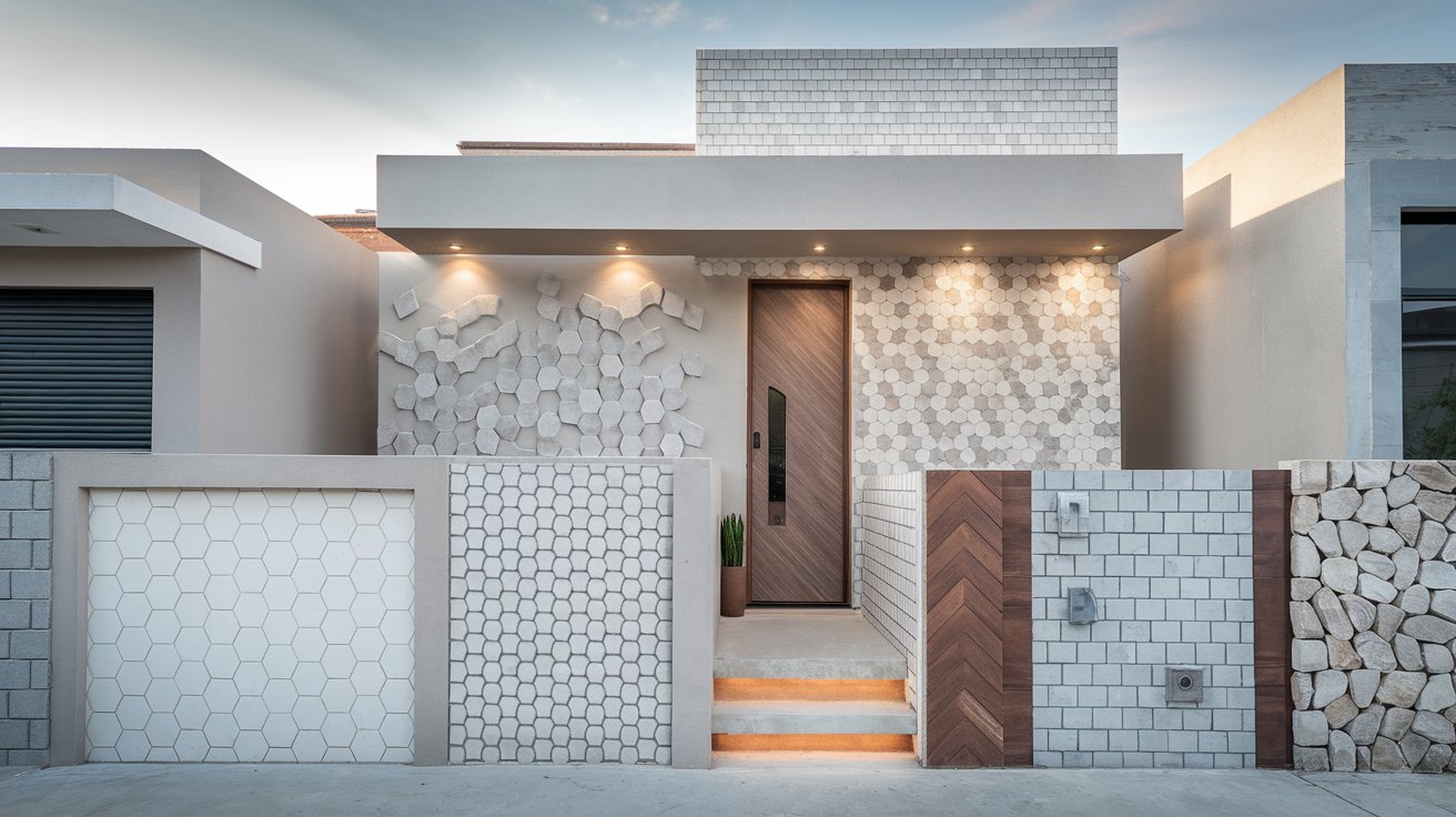 12 Motif Dinding Luar Rumah Minimalis yang Modern dan Estetik - Gardens ...