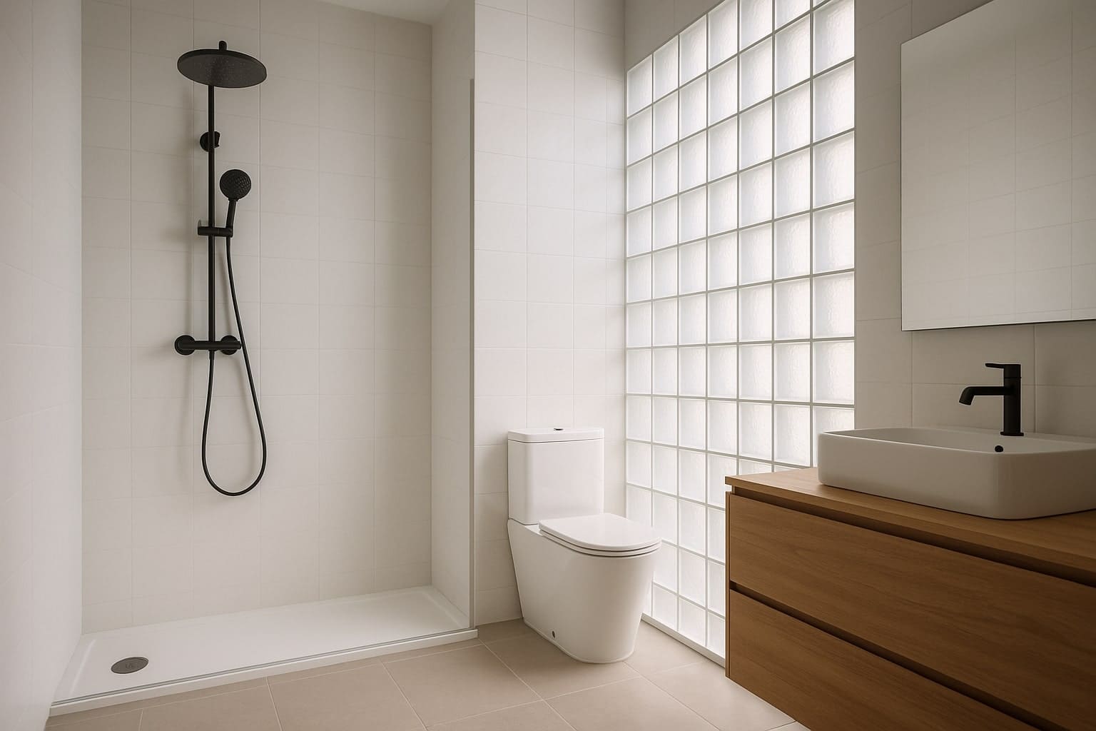 10 Susunan Glass Block Minimalis Paling Bagus