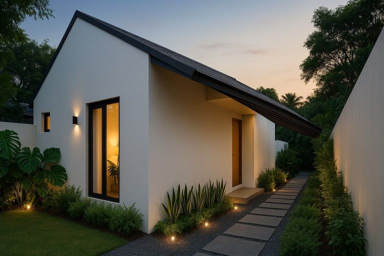12 Gaya Rumah Atap Miring ke Belakang Favorit 2025